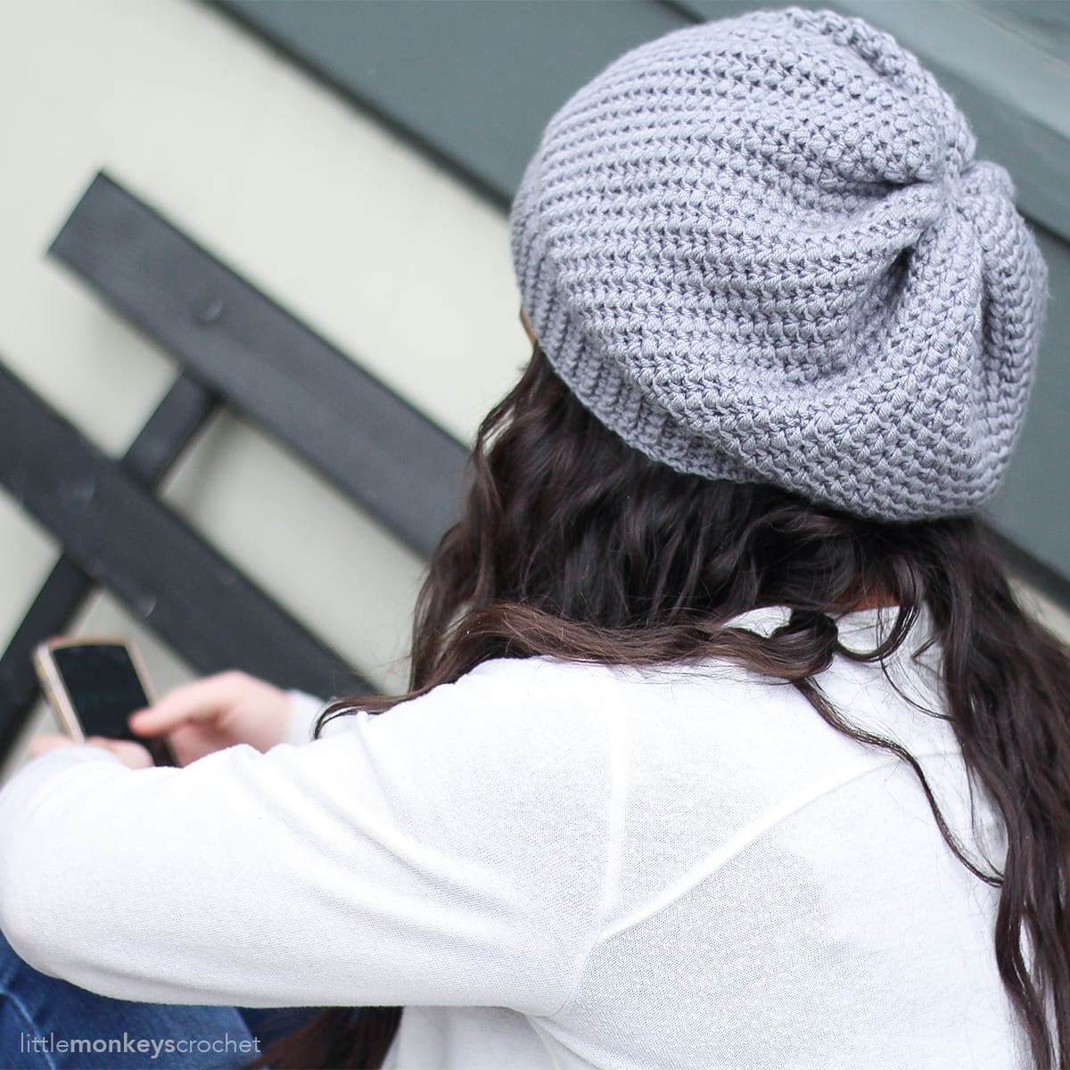 Barista Slouch Hat Crochet Pattern | Little Monkeys Crochet | Yarn ...