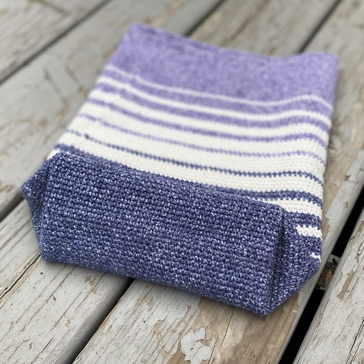 Cinch Bag Series: The Fading Stripes Bag | Yarn + Chai