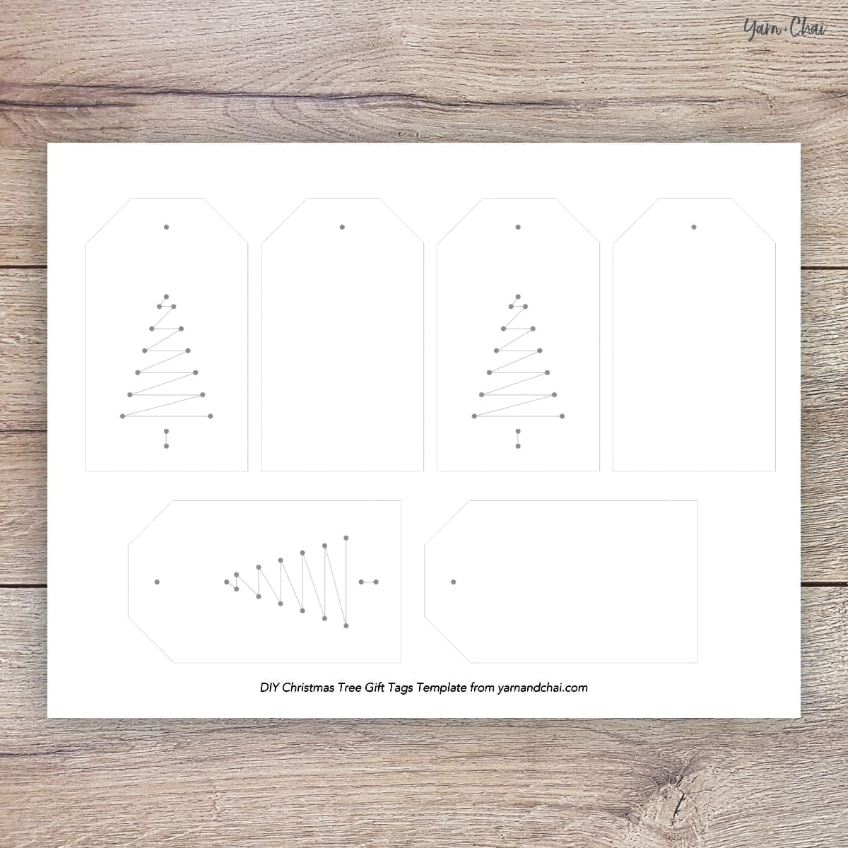 12 Days of Christmas: DIY Tree Gift Tags | Yarn + Chai